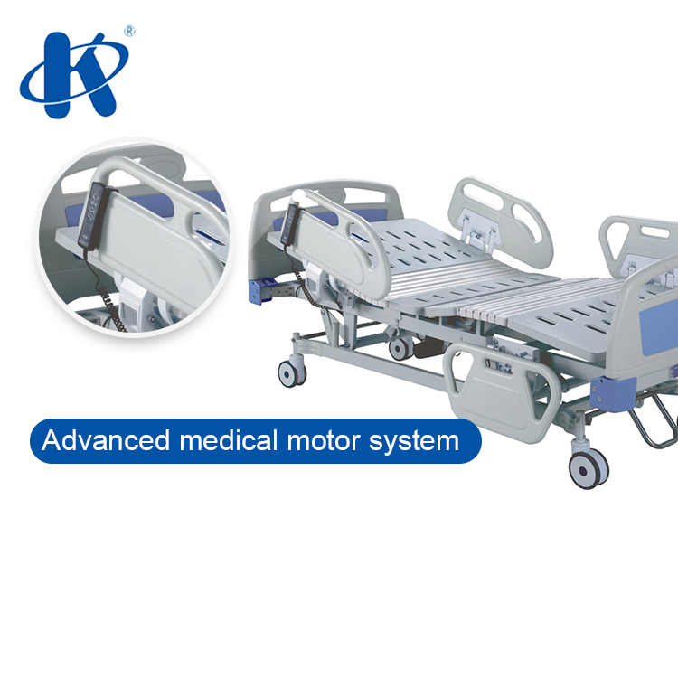 Cama Eléctrica Articulada Ortopédica de 5 Movimientos Barandas ...